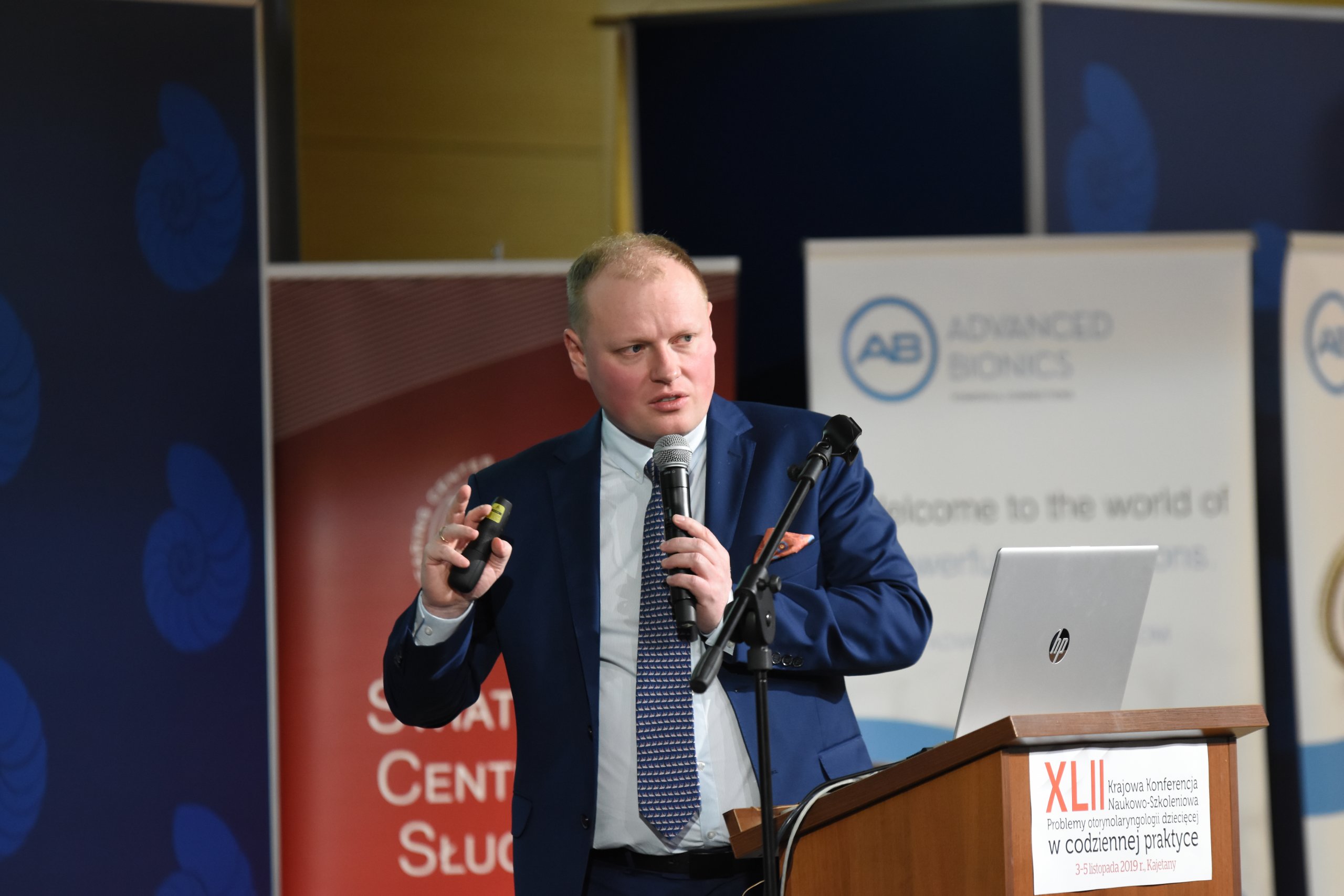Prof. Piotr H. Skarżyński podczas zjazdu specjalistów otolaryngologii ...